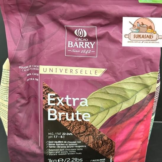 Jual Cacao Barry Cocoa Powder 100 Gr Repa Extra Brute Dark / Coklat ...