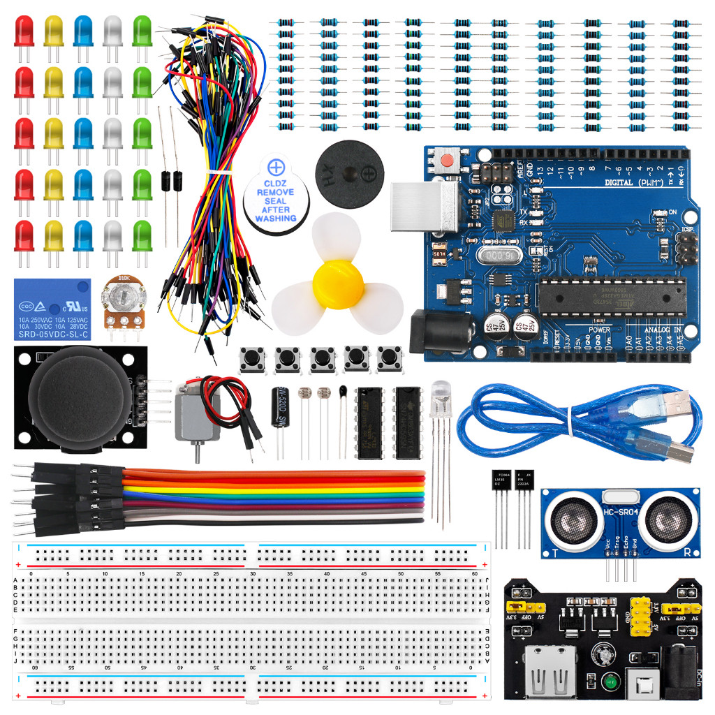 Jual Kit Pemula Dasar LAFVIN dengan UNO R3 UNTUK Arduino, Kabel Jumper ...