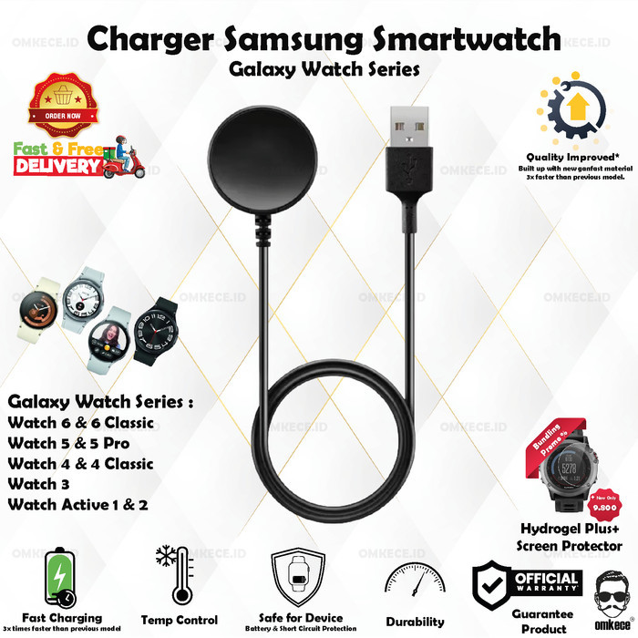 Jual Samsung Galaxy Watch Active Charger Dock Wireless Fast Charging ...