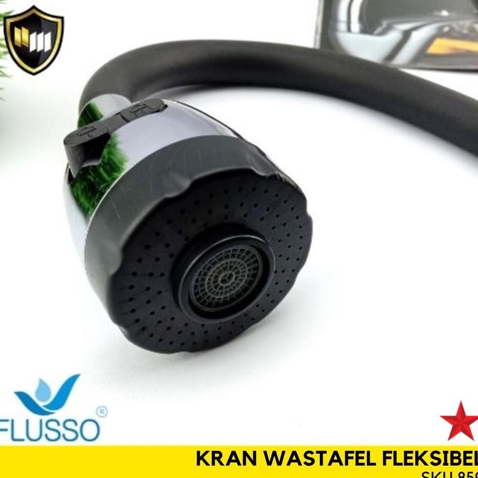 Jual 10.10 Flusso Kran Black | Kran Angsa Wastafel | Kran Angsa Cuci ...