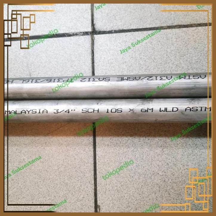 Jual [JST] PIPA SCH10 1 1/2" INCH STAINLESS SS 304 - PIPA METERAN SCH 10 SS304 | Shopee Indonesia