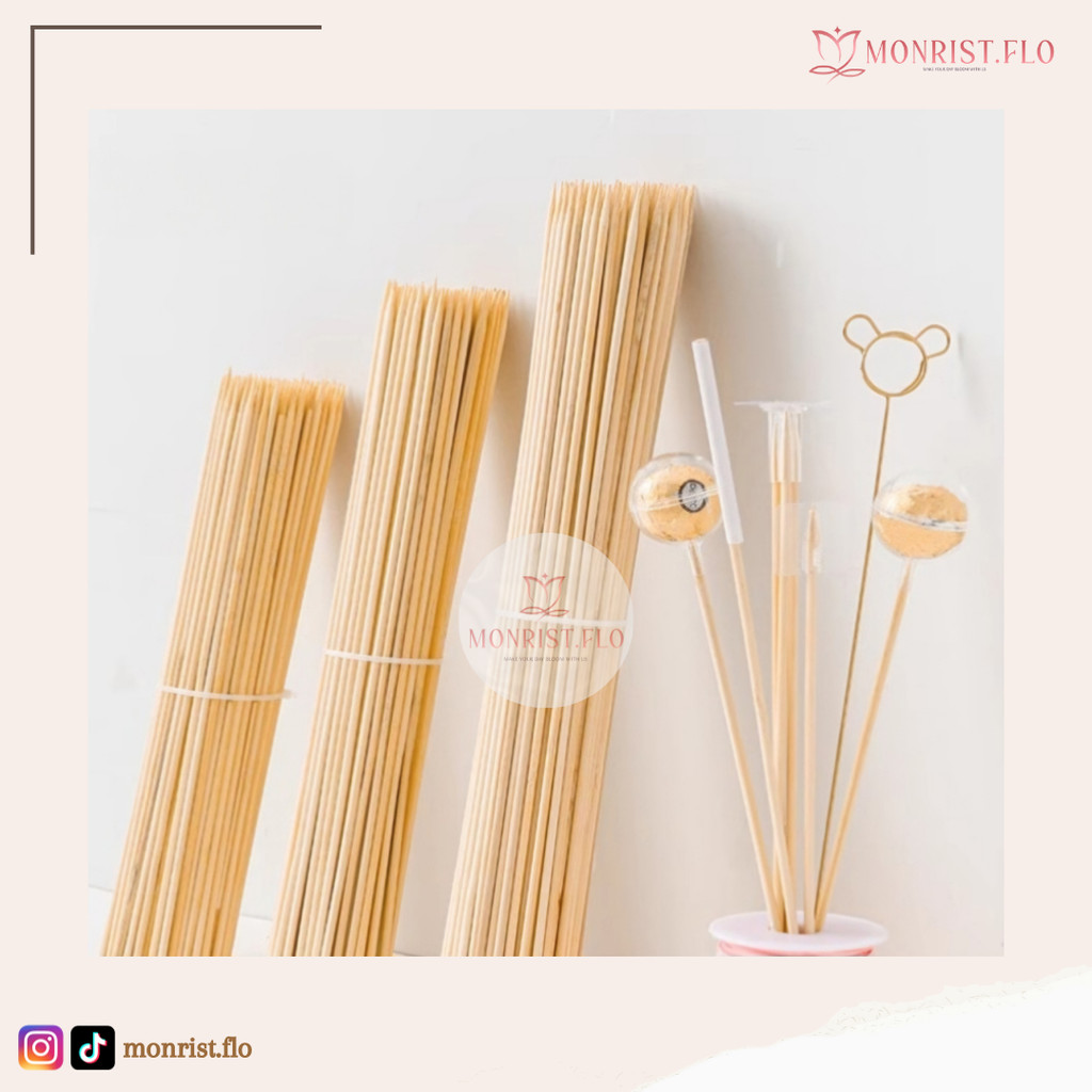 Jual Monrist Flo - Tusuk Lidi Sate / Tusukan Bambu Bouquet Bunga ...
