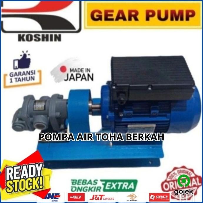 Jual Tersedia Gear Pump Koshin Gl 20-5 29Lpm Motor 1Hp 380V 3Phase Original | Shopee Indonesia