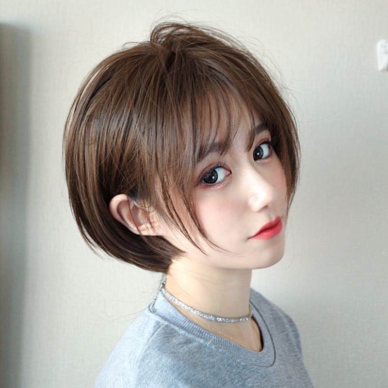 Jual LvyStyle-20cm Rambut Palsu Bobhaircut Wig rambut pendek Wig wanita ...