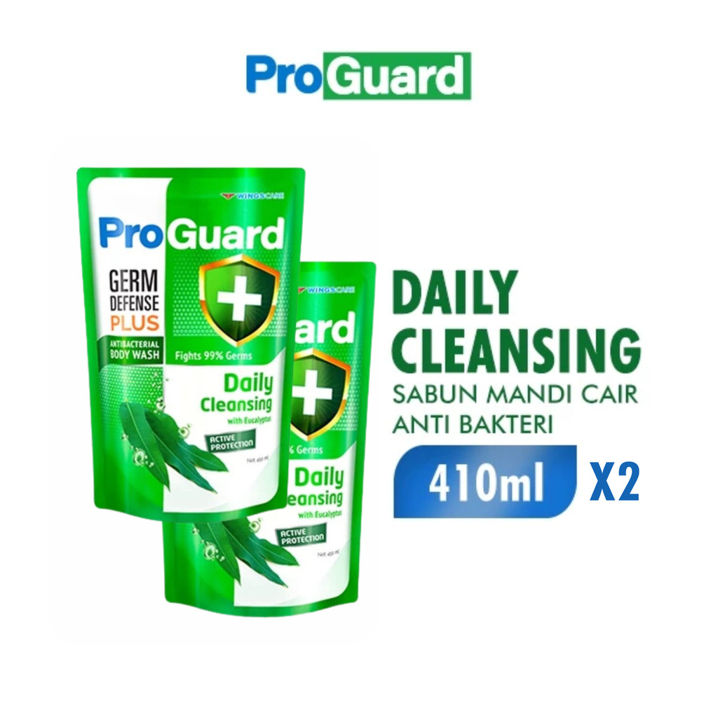 Jual Proguard Sabun Mandi Cair Anti Bakteri Daily Cleansing Pouch 410ml ...