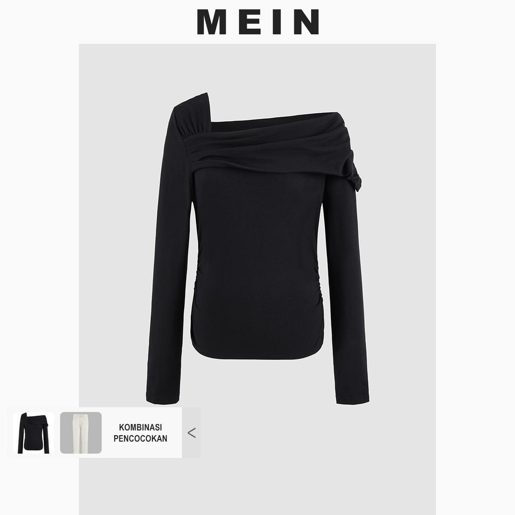Jual [MEIN] ELEGANT Atasan Wanita Kekinian Kemeja Ramping Sexy Hitam ...