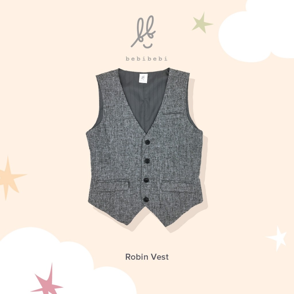 Jual BEBIBEBI Rompi Pesta Anak Laki Laki - ROBIN Vest | Shopee Indonesia