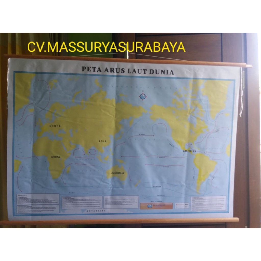 Jual Peta Arus Laut Dunia Bingkai | Shopee Indonesia