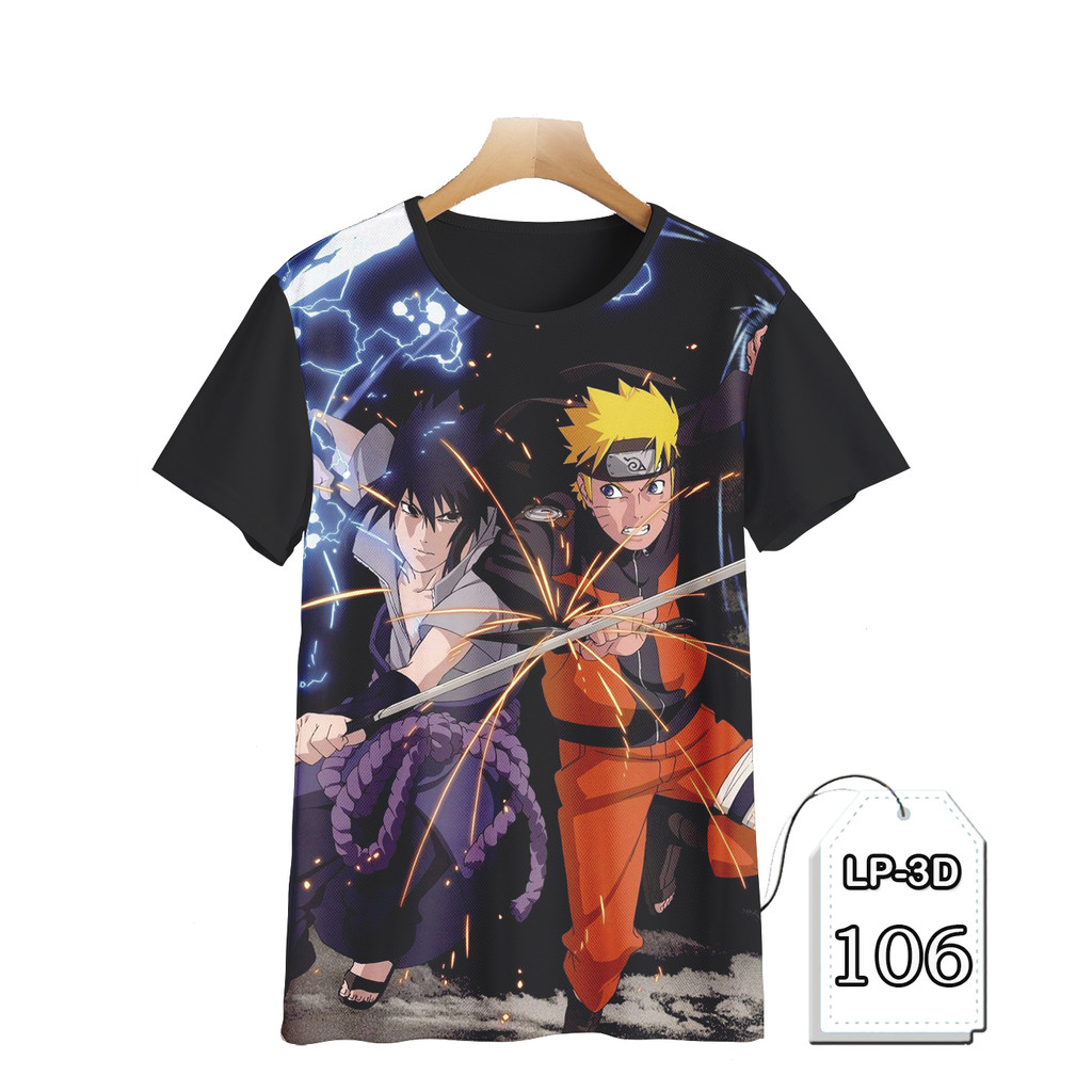 Jual Baju Naruto Baju Anak dan Dewasa Naruto vs Sasuke 3D Anime Series ...