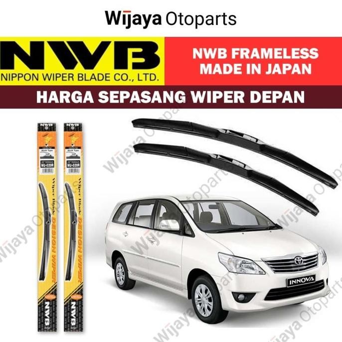 Jual Wiper Depan Innova Ukuran 24&16 - Nwb Frameless Design Japan ...