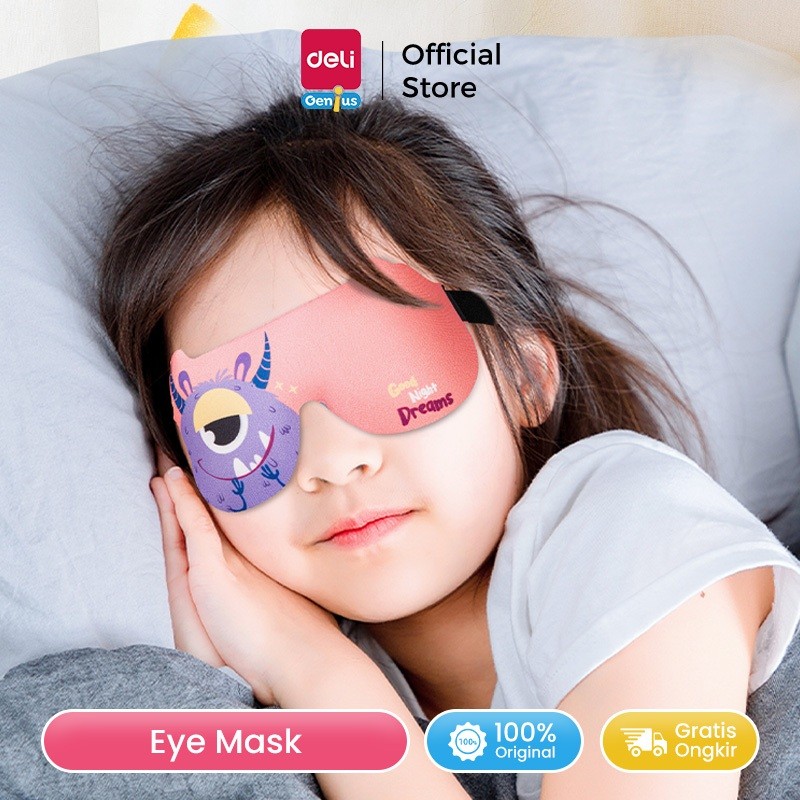 Jual Deli Penutup Mata / Blind Fold / Kids Eye Sleeping Mask Lucu LE700 ...