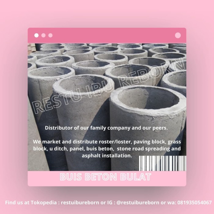 Jual BUIS BETON BULAT DIAMETER 30 CM ( GORONG - GORONG / SALURAN AIR ...