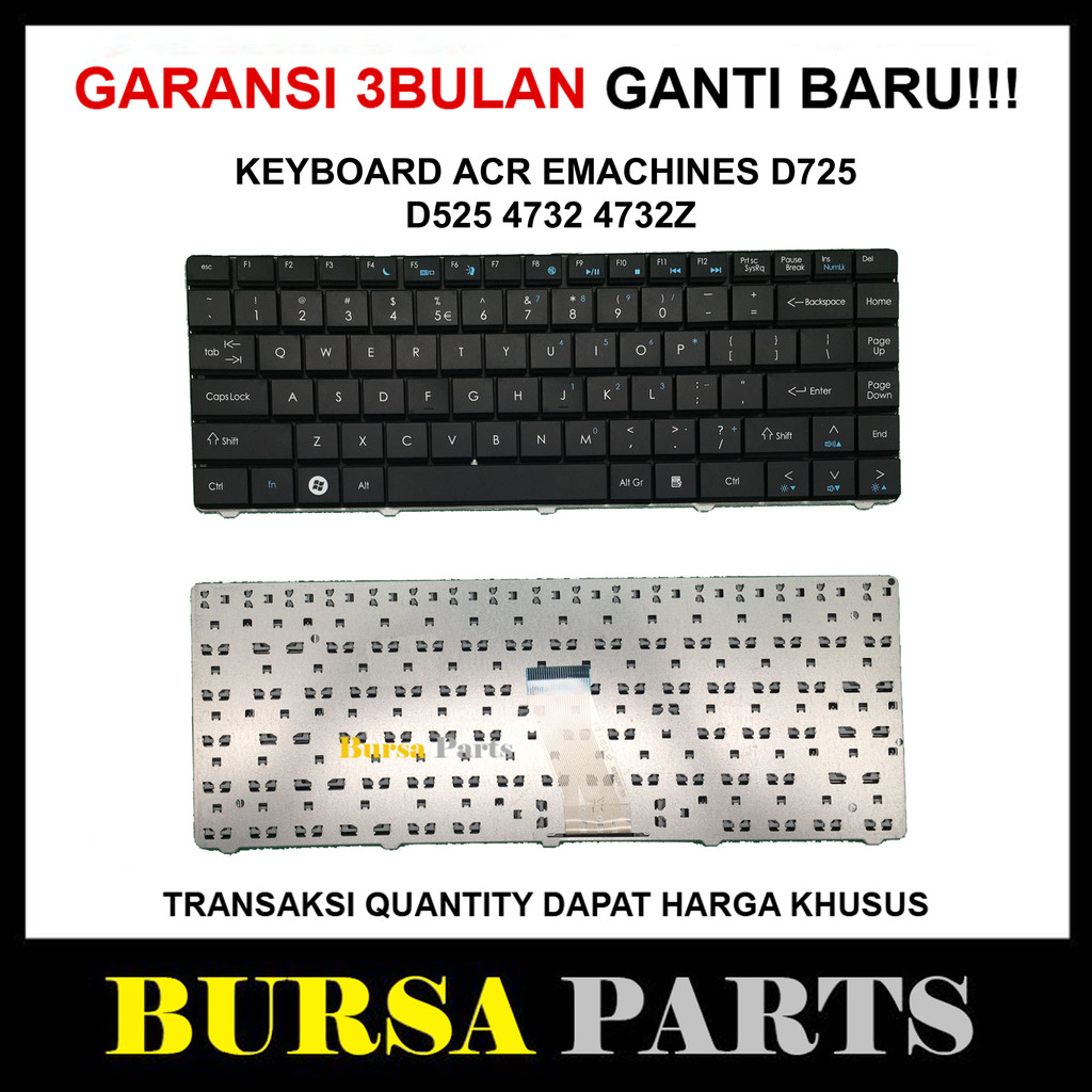Jual Keyboard Laptop ACR Emachines D725 D525 4732 4732Z | Shopee Indonesia