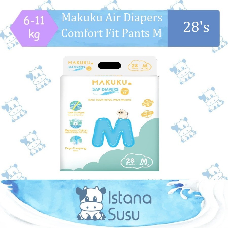 Jual Makuku Air Diapers Comfort Fit Pants M 28 | Shopee Indonesia