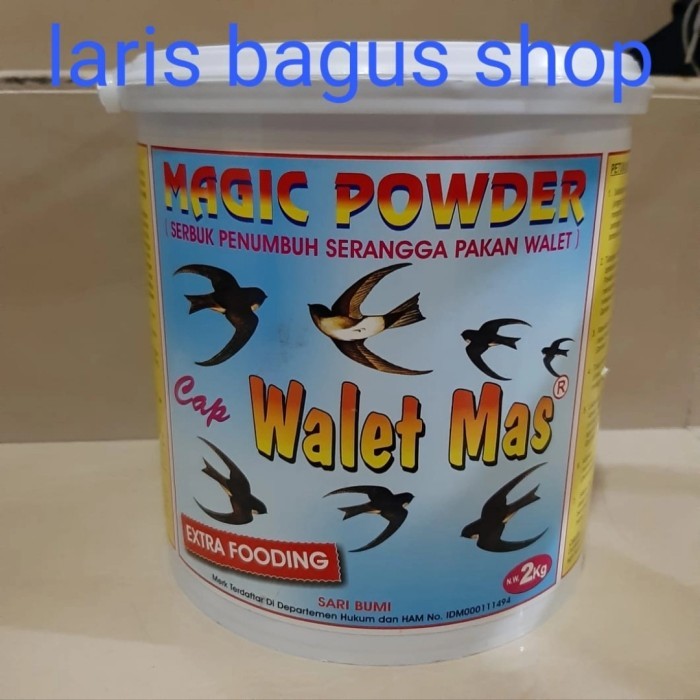 Jual Limited Pakan Walet Magic Powder Cap Mas 2 Kg | Shopee Indonesia