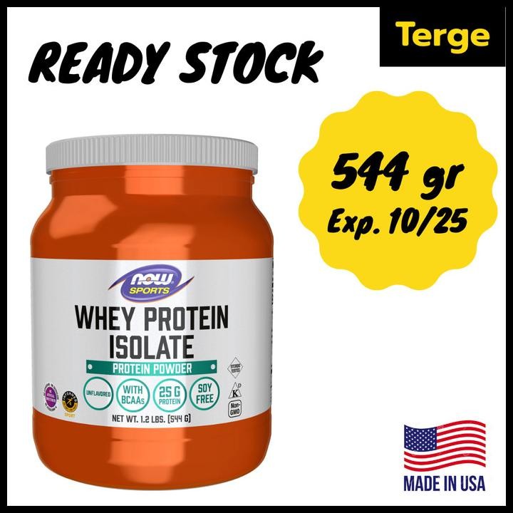 Jual Ori Usa Now Sports Whey Protein Isolate Soy Free Various Flavor ...