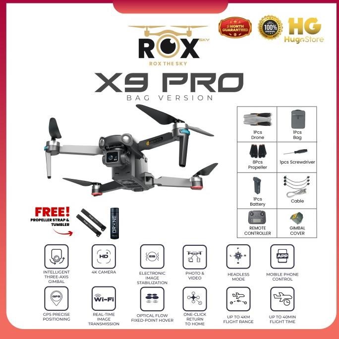 Jual Rox X9 Pro Gps 3-Axis Gimbal 4Km Camera 4K 30Min Rc Quadcopter ...