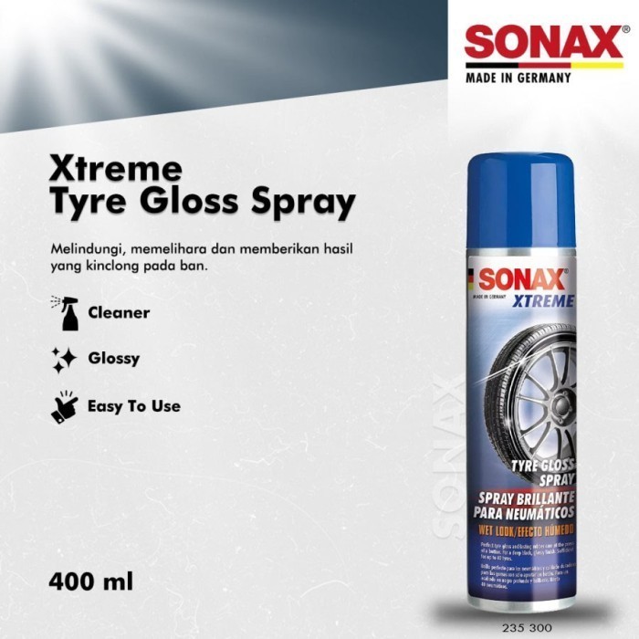 Jual Sonax Xtreme Tyre Gloss Spray 400ml Pengkilap / Semir Ban | Shopee Indonesia