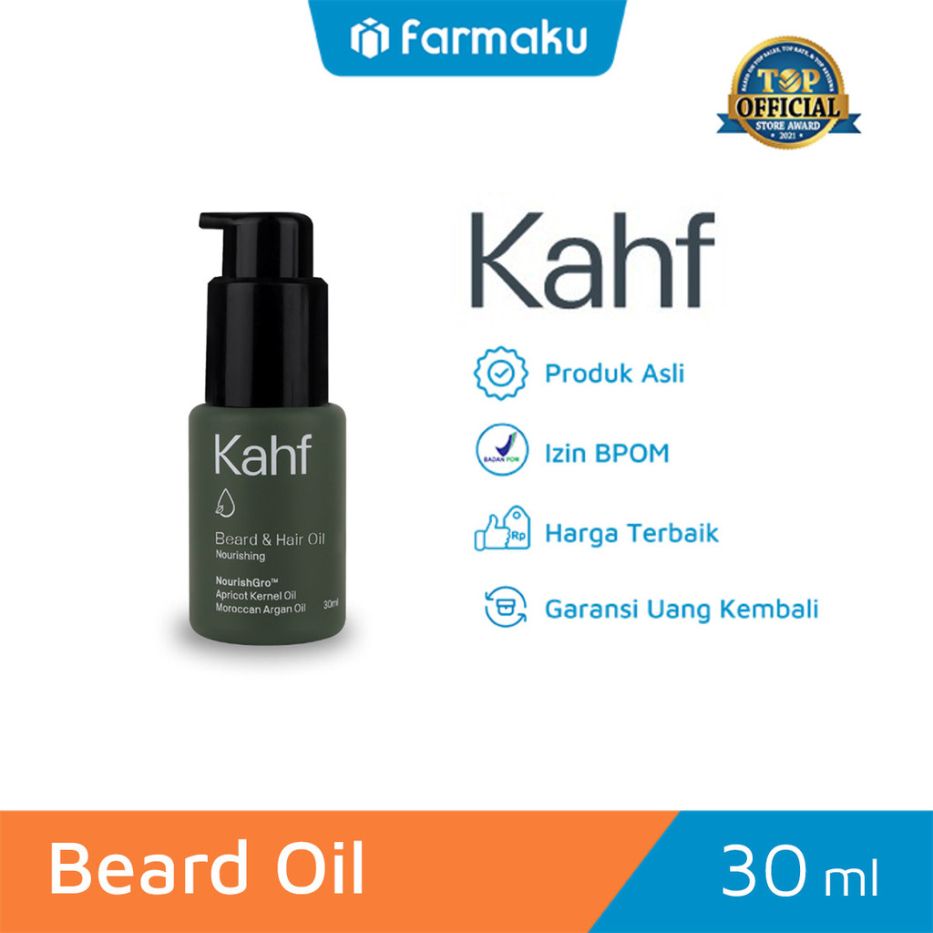 Jual kahf Nourishing Beard & Hair Oil 30 ml - Minyak Rambut dan Janggut ...