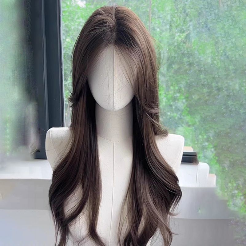 Jual Lace wig wanita full kepala layer wave wig korean style rambut ...
