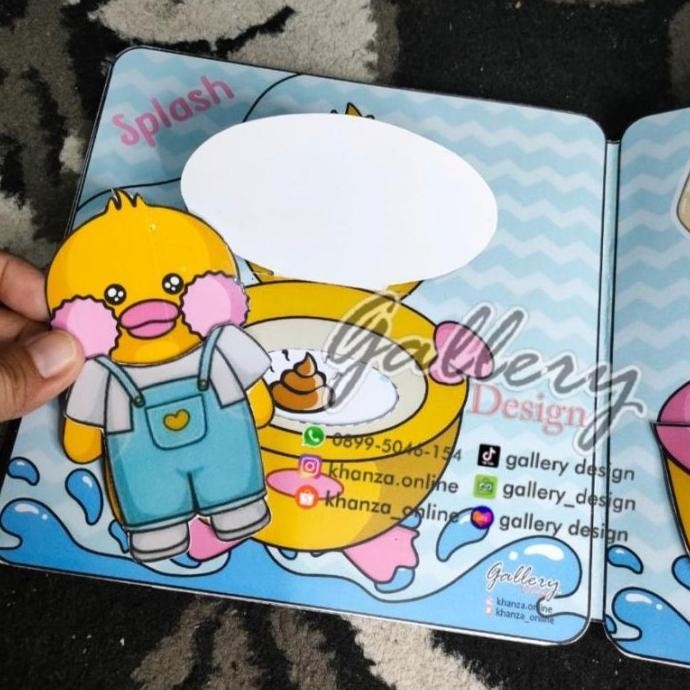 Jual BEBEK VIRAL Doll Quite Book Paper Duck Mainan Edukasi Anak ...