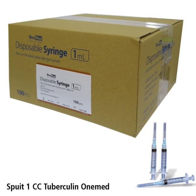 Jual Syringe 1cc Tuberculin Onemed box 100pcs | Shopee Indonesia