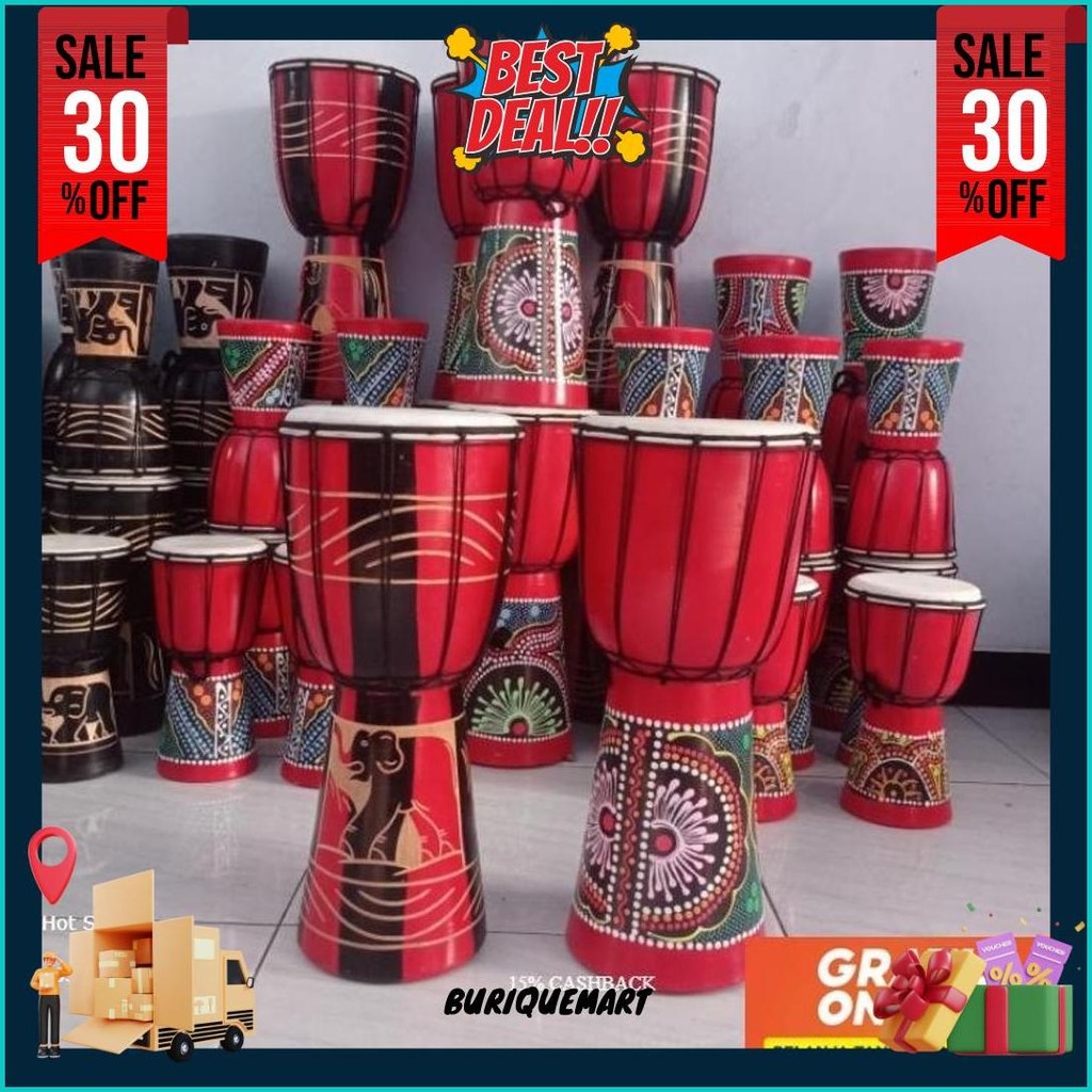 Jual Kendang Gendang Djimbe 40Cm Mainan Anak Alat Musik Tradisional ...