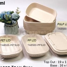 Jual Bagasse Oval 500Ml Natural Brown Tutup Pet/Pp 10 Pcs | Shopee Indonesia