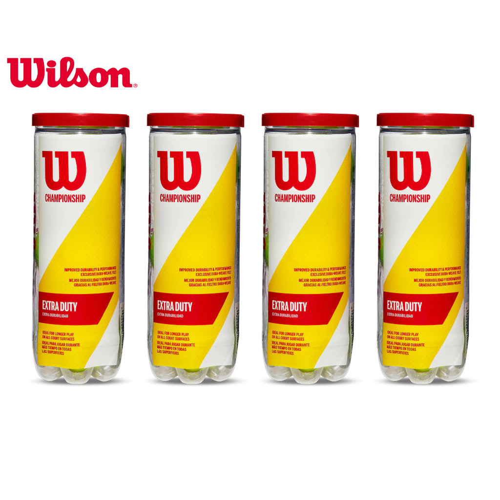 Jual [ BUY 1 GET 4 CANS ] Wilson Championship Extra Duty Bola Tenis 3 ...