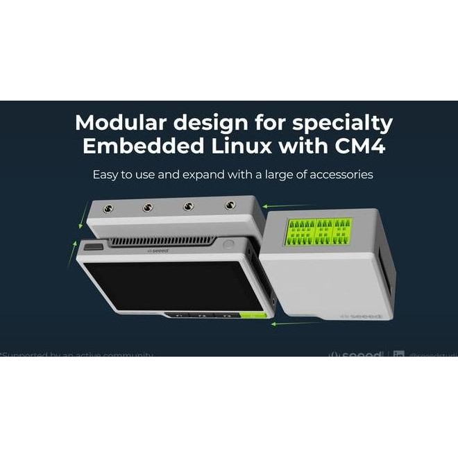 Jual Reterminal Embedded Raspberry Pi Cm4 5 Inch Capacitive Touch ...