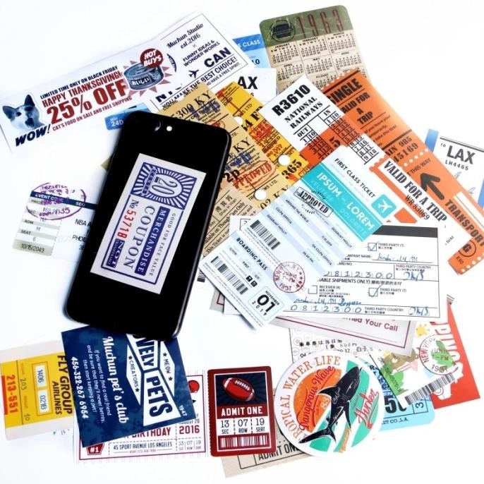 Jual Sticker Koper Rimowa / Travel Label Boarding Pass Design isi 25pcs ...