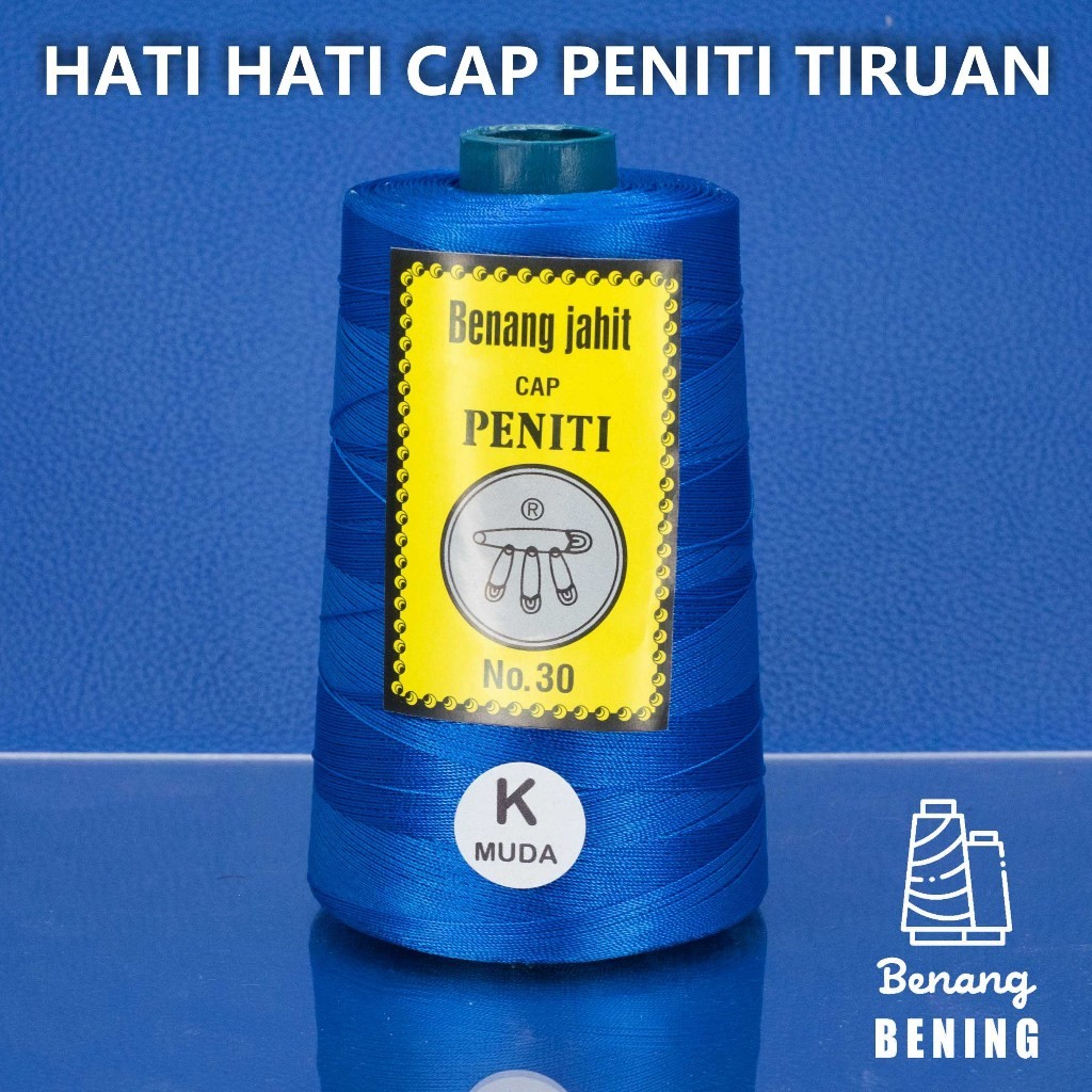 Jual BENANG NYLON NO.30 / D30 CONES CAP PENITI - WARNA K.MUDA (BIRU ...