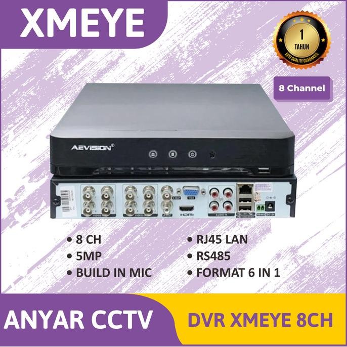 Jual HARGA DISC - DVR XMEYE 8CH 8 Channel 5MP Support Audio all channel | Shopee Indonesia