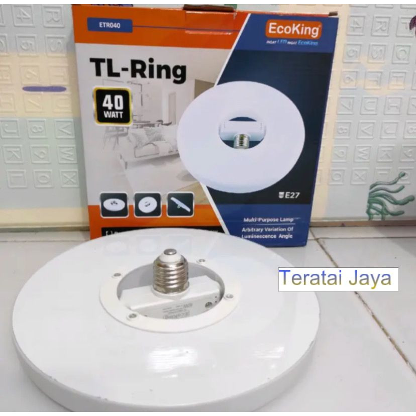 Jual LAMPU TL BULAT 40 WATT ECOKING ETR040 / LAMPU LED TL RING 40 WATT | Shopee Indonesia