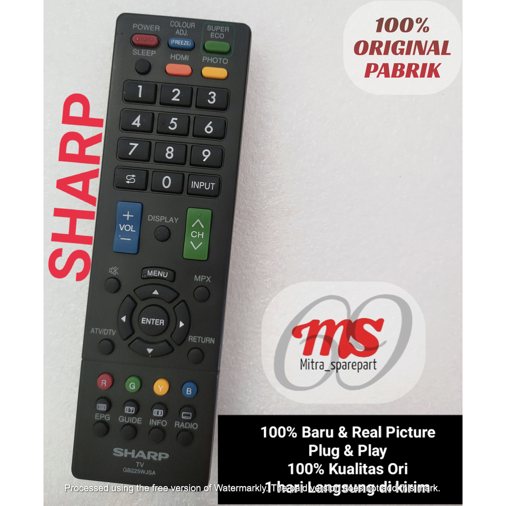 Jual [STOK READY, PILIH TYPE] / REMOT TV SHARP. ( GB225WJSA) | Shopee Indonesia