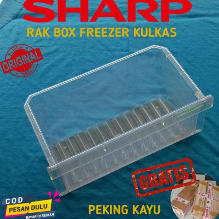 Jual RAK BOX SAYUR DAN BUAH KULKAS SHARP FREEZER 1 PINTU ORIGINAL ...