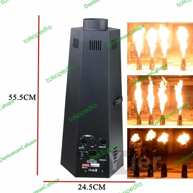 Jual Flame Machine Mesin Api Dmx 512 Hexagon Profesional efek Panggung ...
