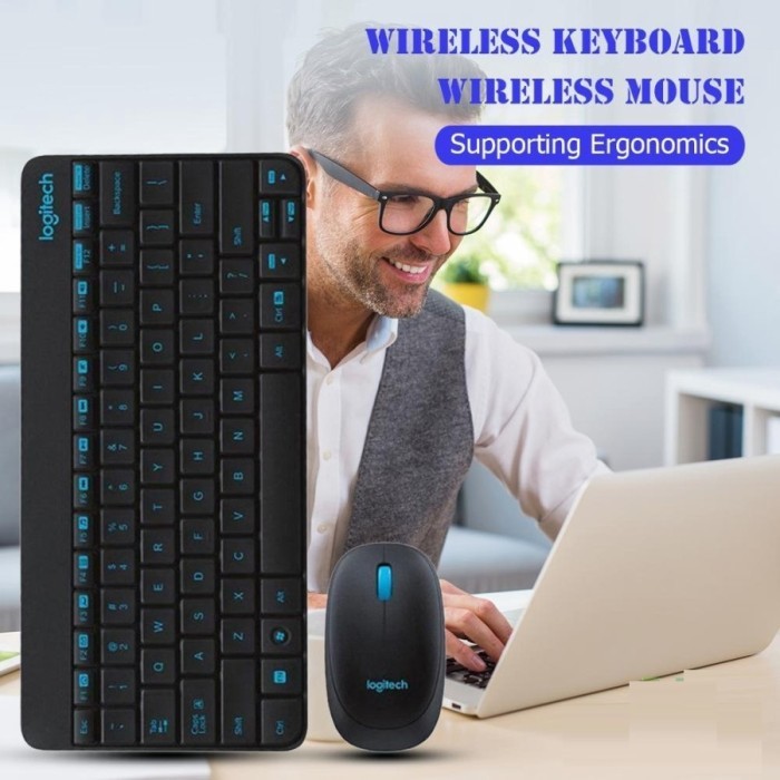 Jual Logitech MK245 Keyboard dan Mouse Set Nano Wireless Gaming ...
