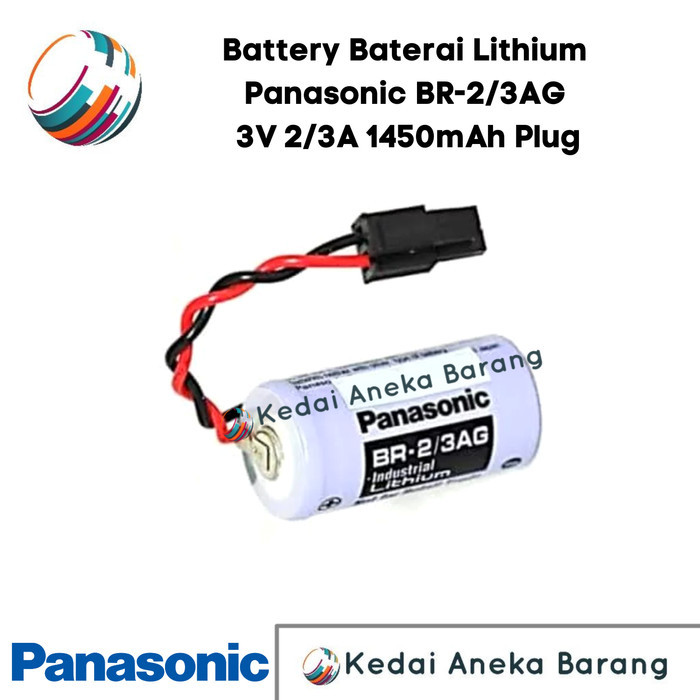 Jual Battery Baterai Lithium Panasonic PLC BR-2/3AG 3V 2/3A 1450mAh ...