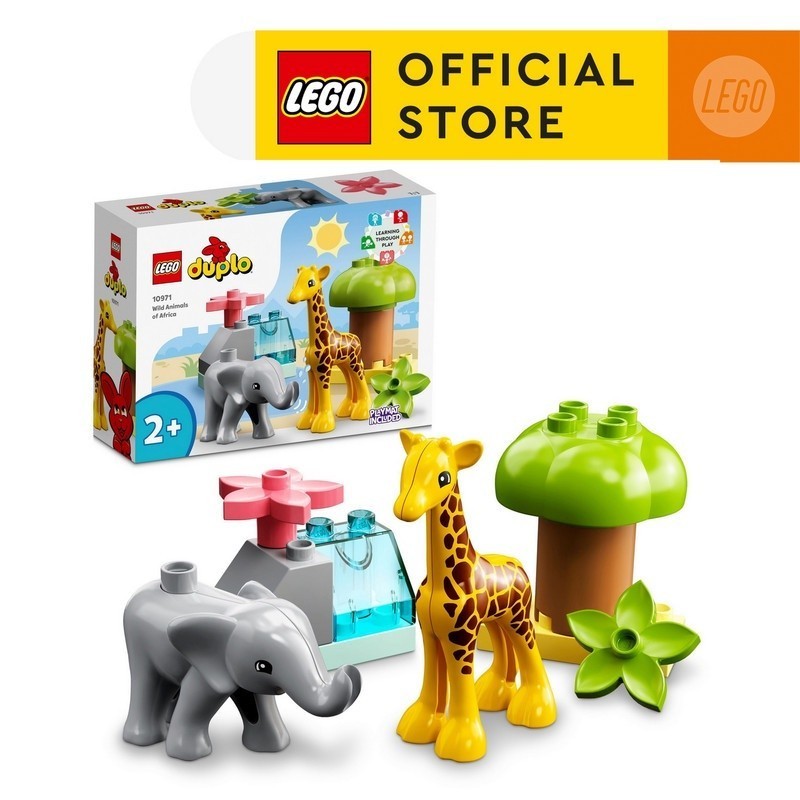 Jual LEGO DUPLO 10971 Wild Animals of Africa (10 Pieces), Building ...