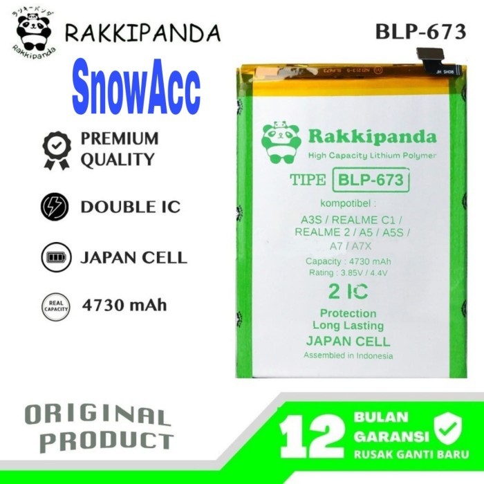 Jual Produk Ready Rakkipanda Baterai OPPO A3S / A5 / A5S / A5 2020 / A7 ...