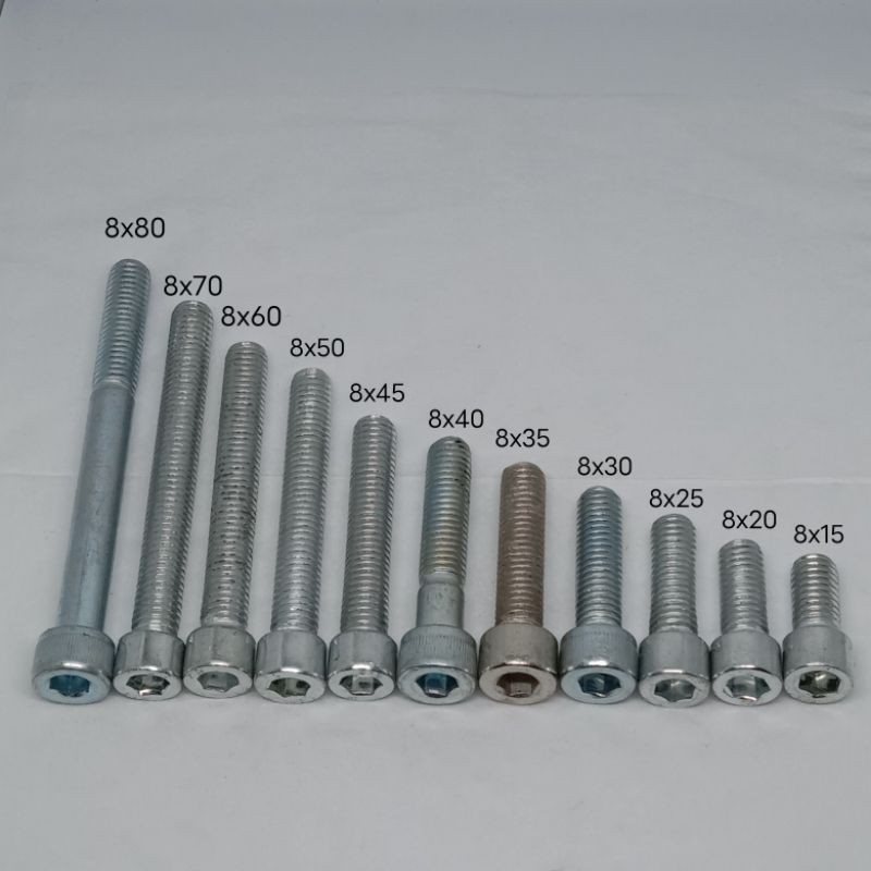 Jual Baut L M8 panjang 1,5cm sampai 8cm Baut Kepala L Diameter 8mm ...