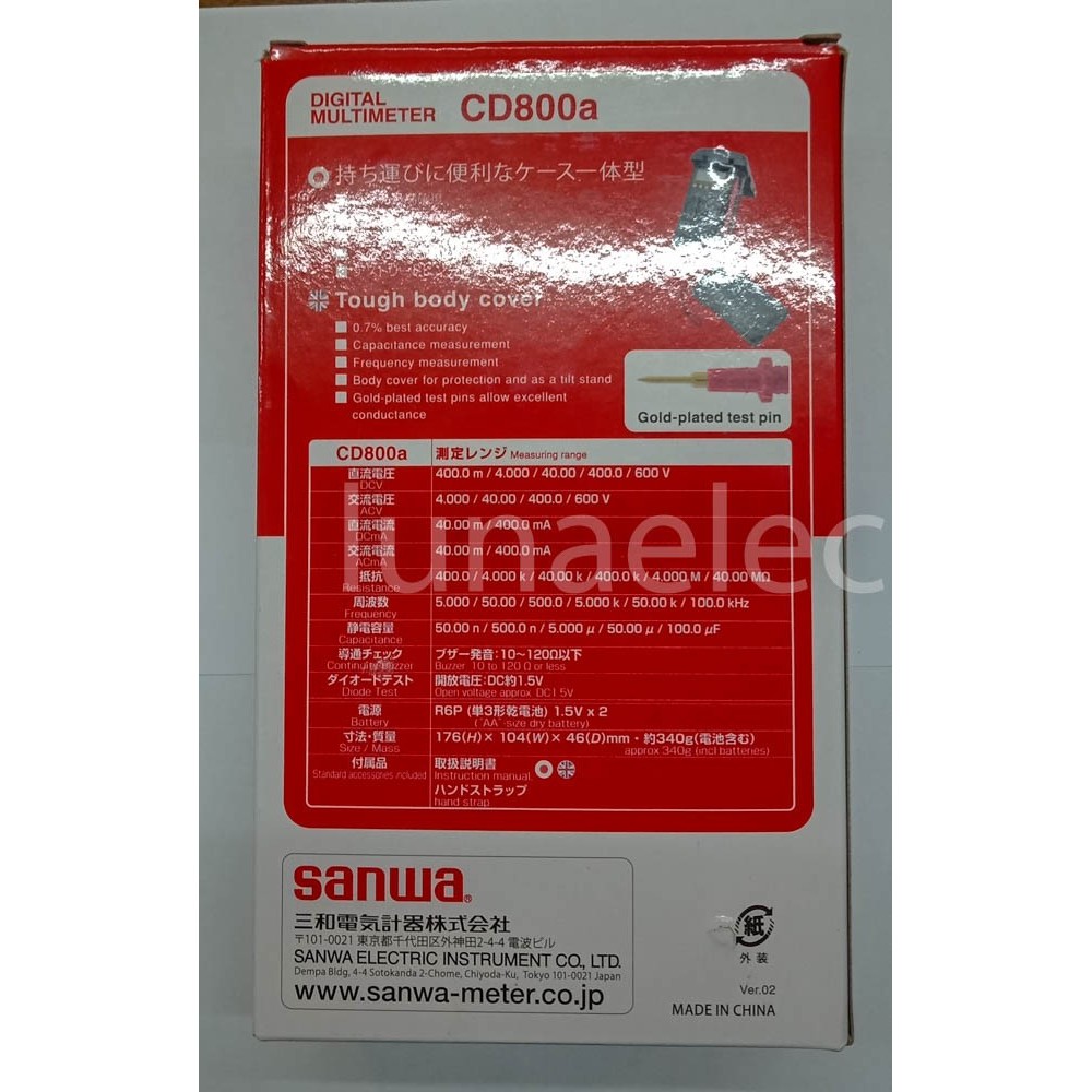 Jual Laris!!! Multimeter Sanwa Cd800A / Cd 800 A / Cd-800 A / Cd-800A ...