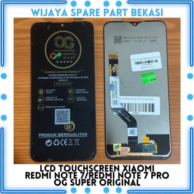 Jual LCD TOUCHSCREEN XIAOMI REDMI NOTE 7/NOTE 7 PRO OG SUPER BLACK | Shopee Indonesia