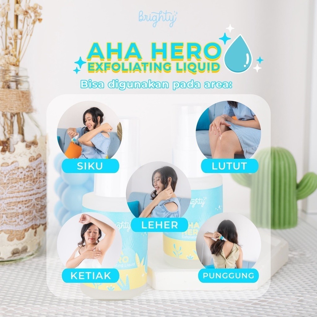 Jual Brighty Aha Hero Exfoliating Liquid (Serum Pencerah Ketiak ...