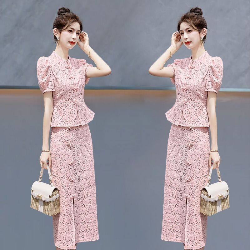 Jual Improved Cheongsam Dress Chinese Socialite Temperament Hip Skirt ...