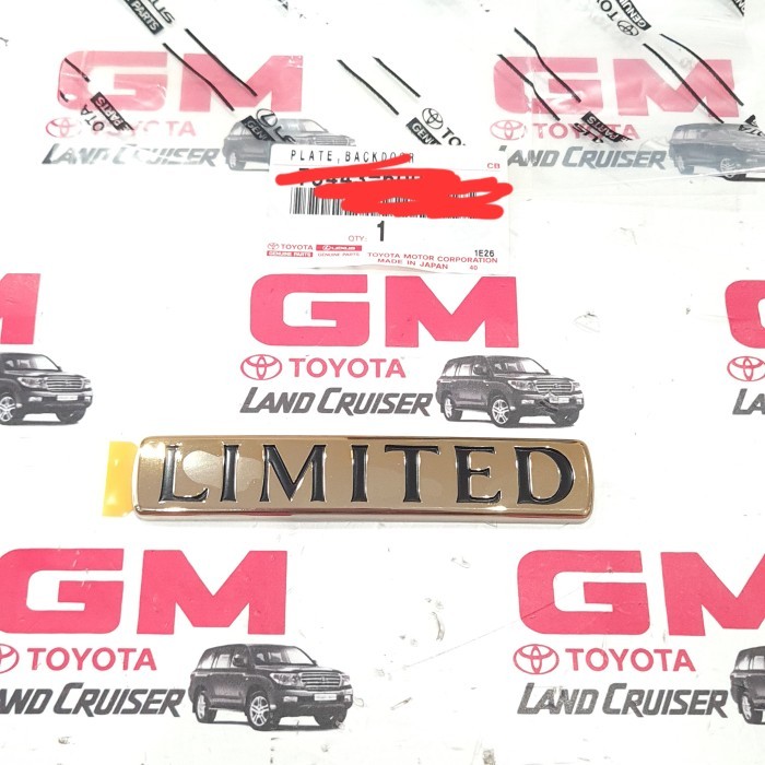 Jual Emblem Limited Vx81 Land Cruiser Hdj81 Logo Simbul Tulisan Ori ...