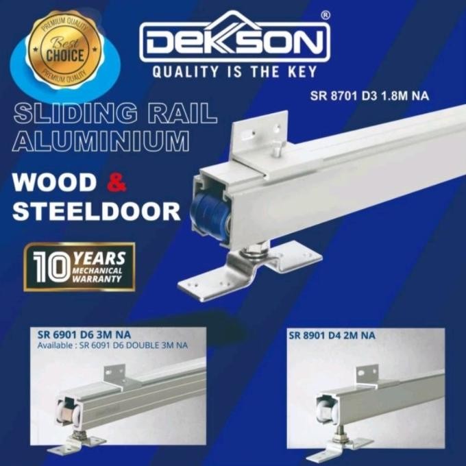 Jual Rel Pintu Sliding Alumunium D3 1.8 Dekson | Shopee Indonesia