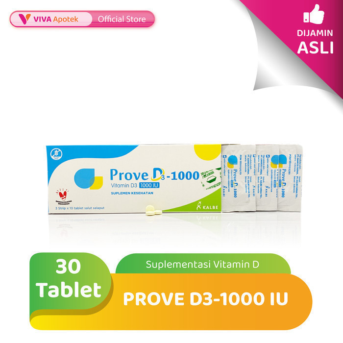 Jual Prove D3-1000 IU Suplementasi Vitamin D (30 Tablet) | Shopee Indonesia