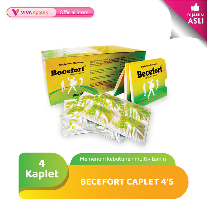 Jual Becefort untuk Suplemen Daya Tahan Tubuh (4 Kaplet) | Shopee Indonesia